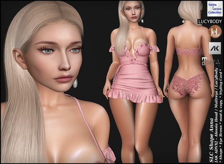 Second Life Marketplace - SLC Shape Anna AK ADVX Alessia Head / Maitreya / LucyBody (unpa